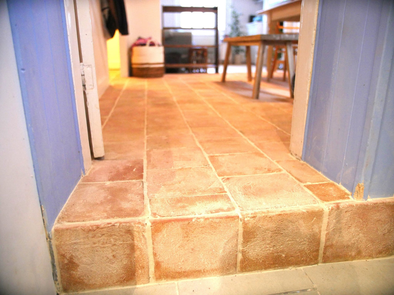 Baked Earth Pale Terracotta Square Tiles 20 x 20 x 2cm